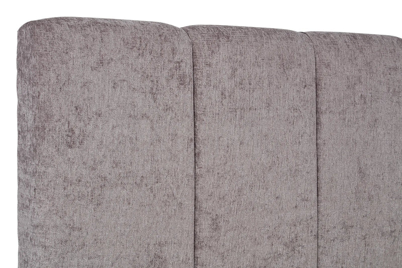 Zen Fabric Bed With Fluted Headboard Panels