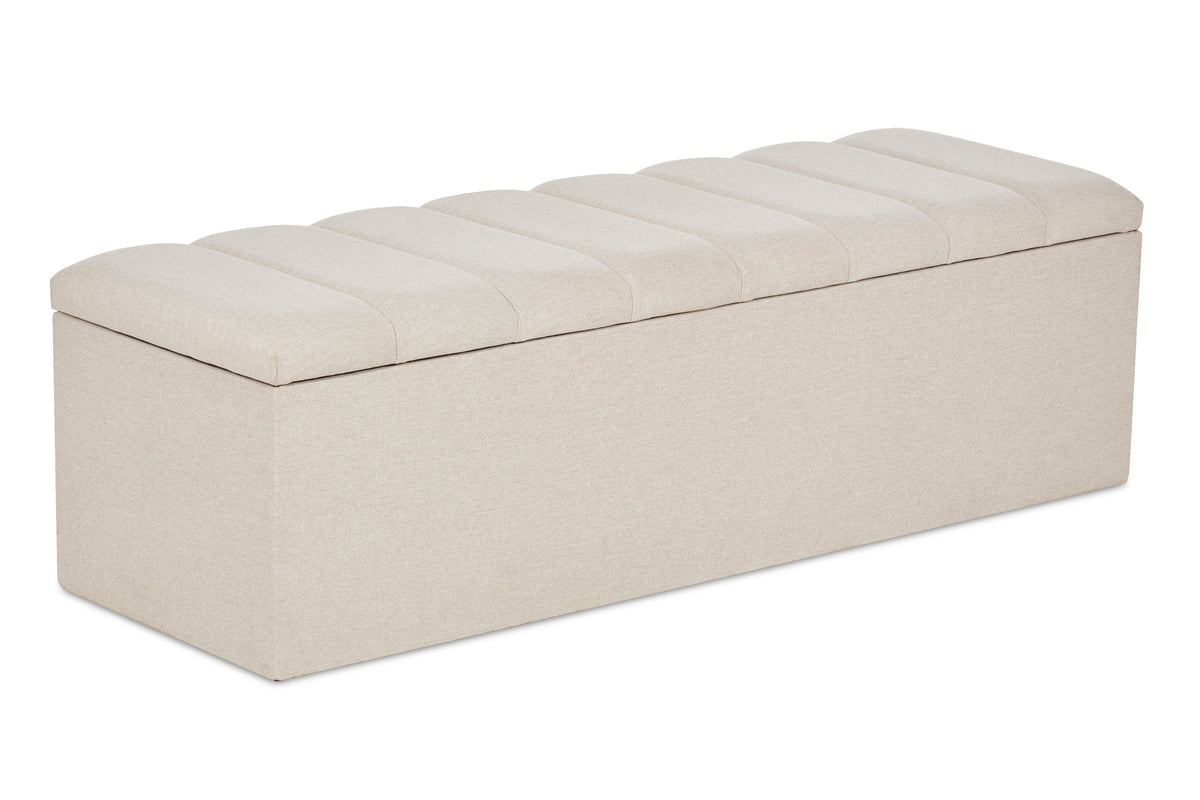 Max Fabric Upholstered Ottoman Blanket Box – Universal Beds
